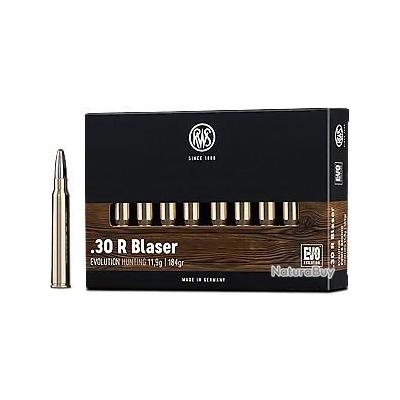 Munitions RWS 30 R Blaser EVO 11.9g 184gr x10 boites - Balles Calibre ...
