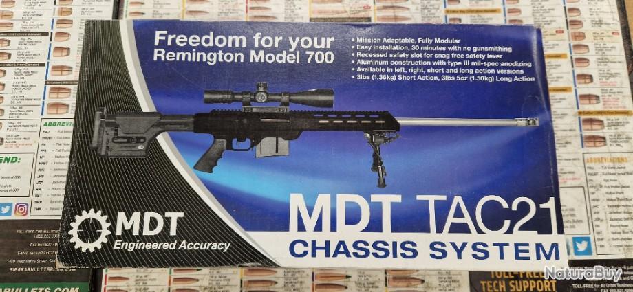 Châssis MDT TAC 21 pour Rem 700 action longue gaucher - Crosses ...
