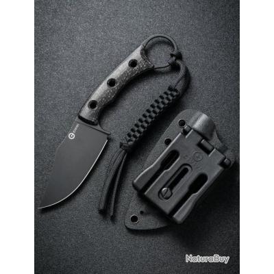 Couteau CIVIVI Midwatch Black Lame Clip Point Acier N690 Manche Micarta ...