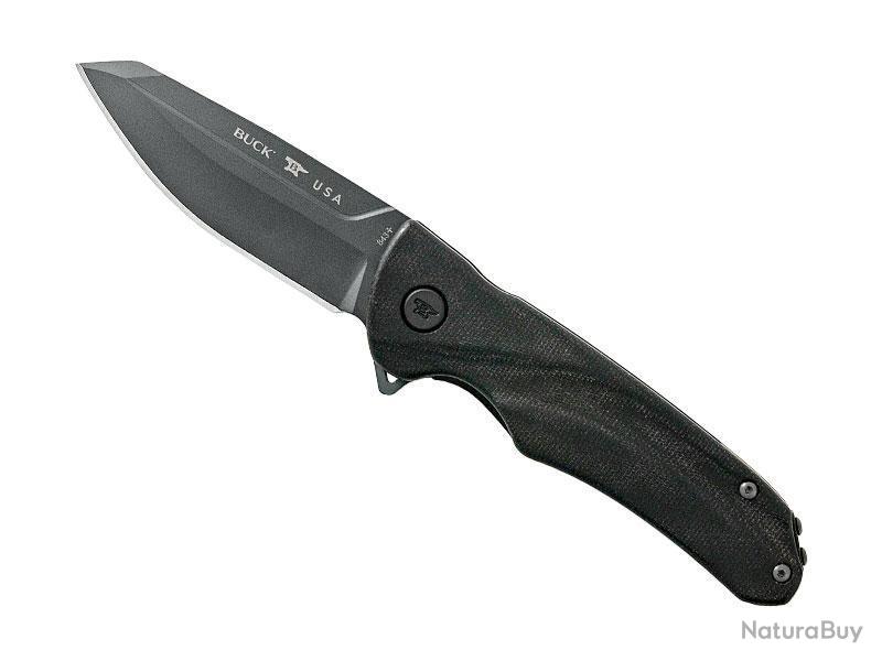COUTEAU BUCK SPRINT OPS MICARTA NOIR - Couteaux droits et fixes (9954430)