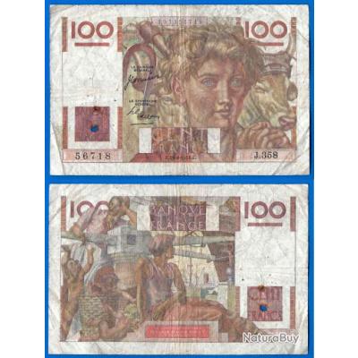 France 100 Francs 1950 Jeune Paysan Billet Frc Frs Frcs Europe ...