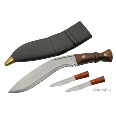 Couteau Kukkri Gurkha Service Kukri Army Combat Lame Acier Inox Manche ...