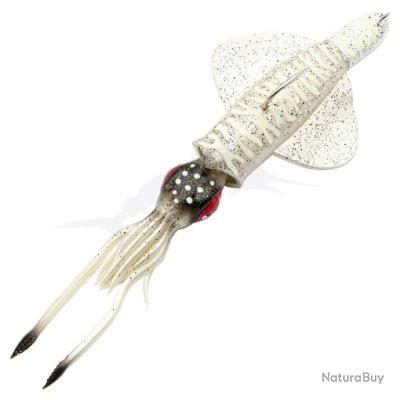 Savage Gear Swim Squid RTF 160g White Glow Cuttlefish - Leurres souples ...