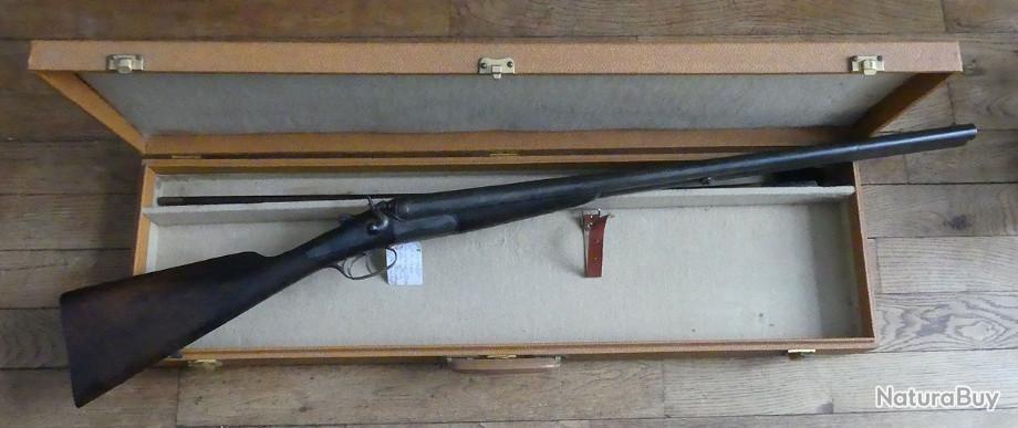 Bon fusil chasse chien extérieur calibre 10 signé Galland en valise ...