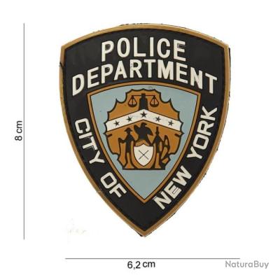 PATCH 3D PVC POLICE DEPARTMENT " NYPD - Insignes en tissu - Patchs ...