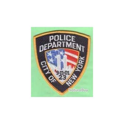 Ecusson NYPD NYPD 9-11-01 23 Memorial Patch - Insignes en tissu ...