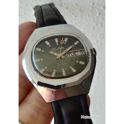 SLAVA BELLE MONTRE MONTRE MÉCANIQUE JOUR ET DATE URSS CCCP 1970 ...