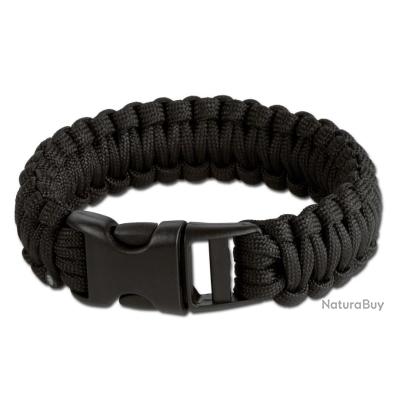 WILSON TACTICAL SURVIVAL BRACELET Black - Bracelets paracorde tactique ...