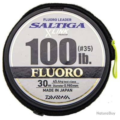 Daiwa Saltiga X Link Fluorocarbon Leader 100lb - Bas de lignes (acier, fluoro, kevlar) mer ...