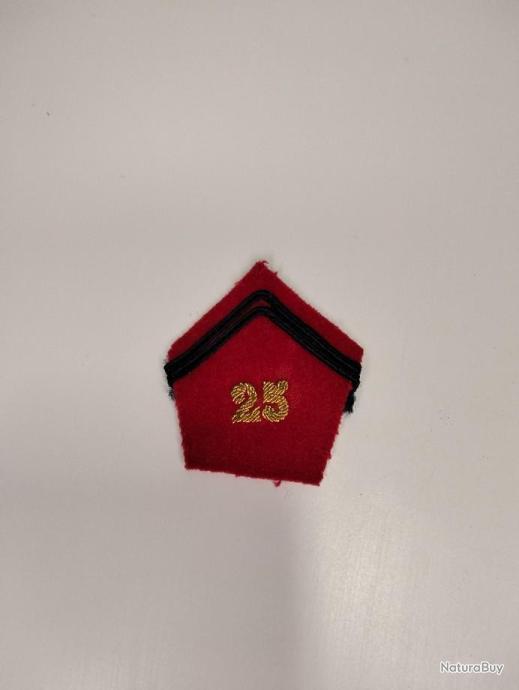 Patte de col 25e Régiment d'artillerie - Insignes de beret - Insignes ...