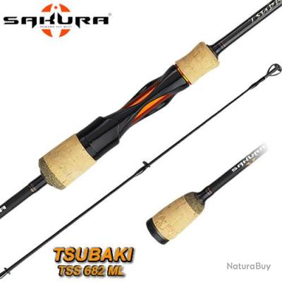 DESTOCKAGE ! Canne Sakura Tsubaki Spinning TSS 682 ML 2.03m 3-10.5g - Cannes carnassiers (10114475)