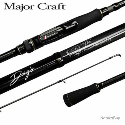 Canne Spinning Major Craft DAYS - 69ML/FLE 2.05m 3-15g - Cannes carnassiers (10115385)