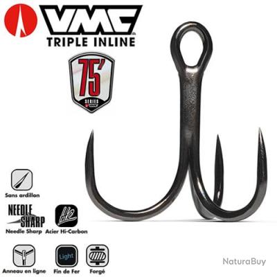 Hameçon Triple VMC 7552B BN n° 12 - Hameçons Carnassiers (10115531)