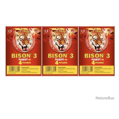 Bison 3 - 3X Paquet de 4 Pétard à mèche - Artifice - Artifice Airsoft (10151050)