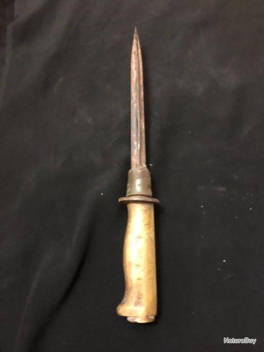 Baionnette couteau poilus ww1 - Artisanat de tranchées militaria (10154567)