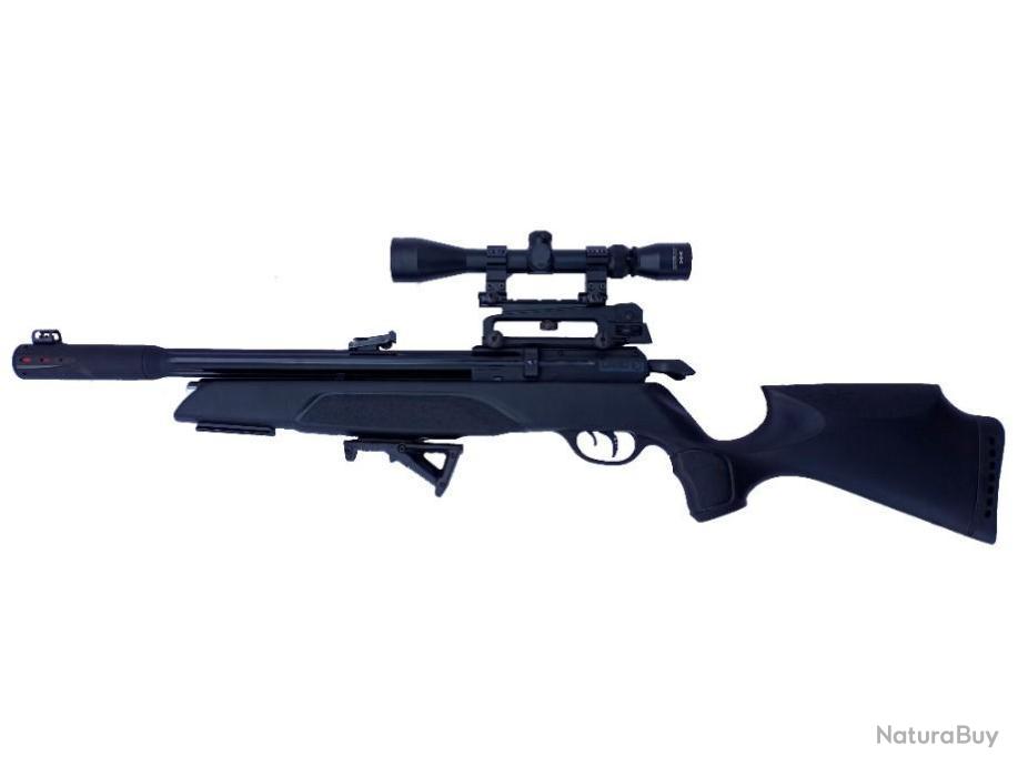 CARABINE GAMO ARROW AR15-TACTICAL + Lunette 3-9 x 40 Cal. 5,5 mm, 19,9 joul + ( Kit Puissance ...