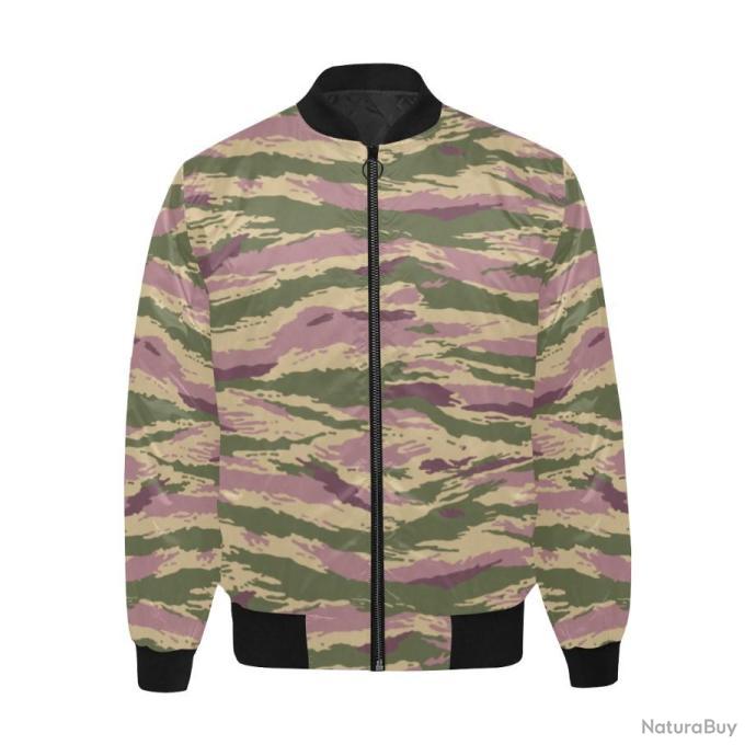 Blouson molletonné bomber camouflage russe kamush kamysh PFO airborne ...