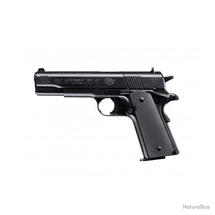 Pistolet à plombs Colt Government 1911 A1 Co2 - Cal. 4.5 - Black / 4.5 ...