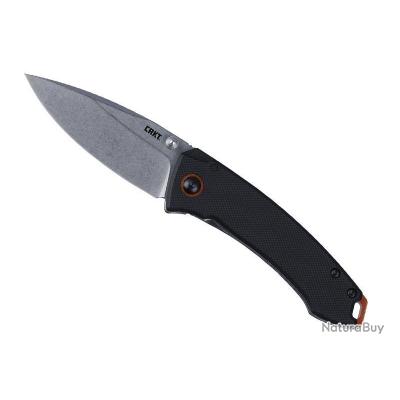 COUTEAU CRKT TUNA COMPACT NOIR PLIANT ORANGE - Couteaux à ouverture ...
