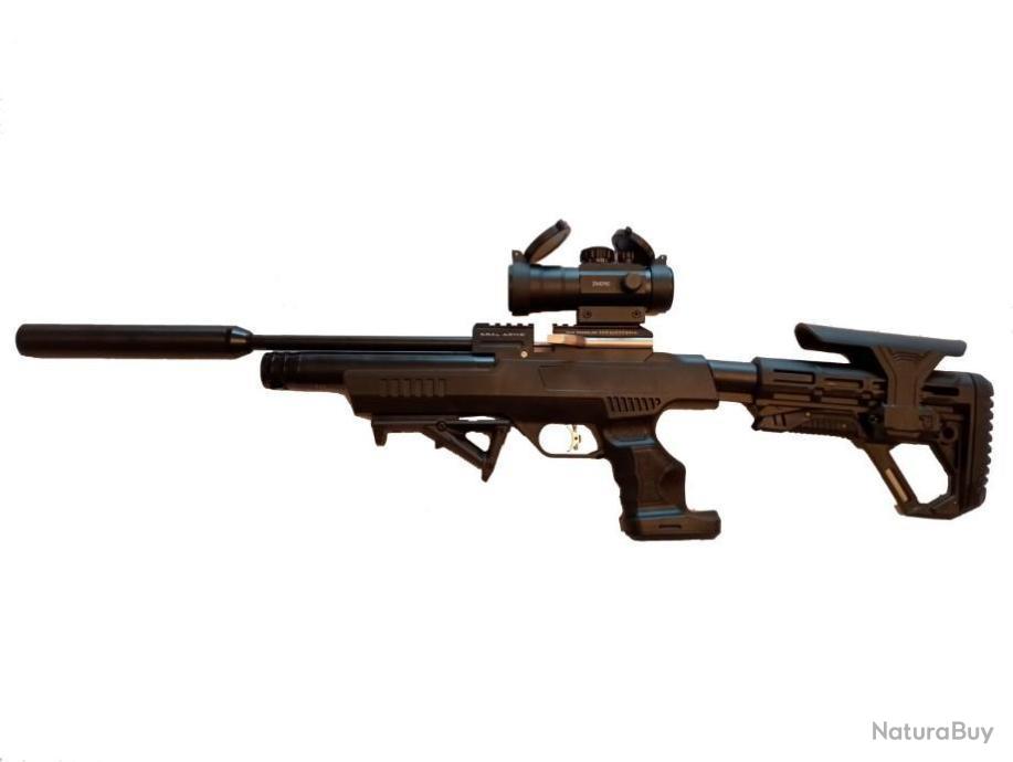 Pistolet PCP KRAL Puncher NP-01-TACTICAL + RED DOT + Mod. Son Cal. 4,5 ...