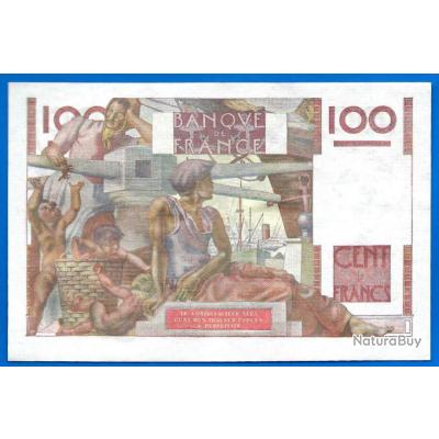 France 100 Francs 1952 Serie L Jeune Paysan Billet Frc Frs Frcs Europe ...