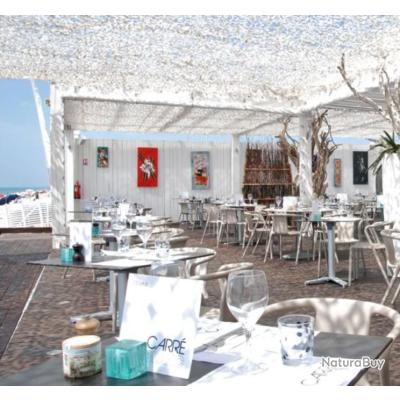 Filet de camouflage renforcé Bartavel - 80% d'ombrage - BLANC Blanc ...