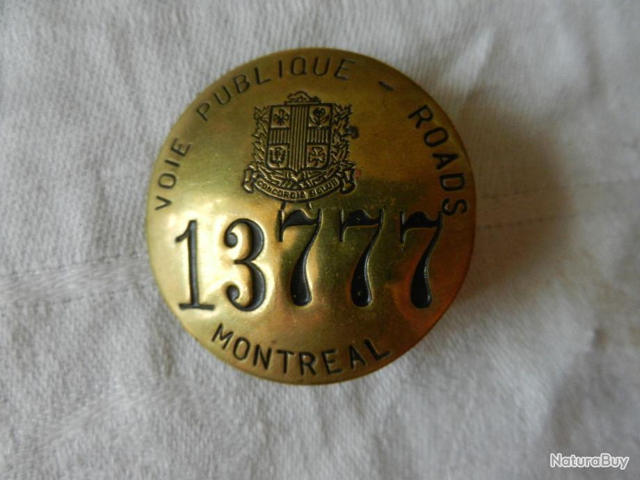 Insigne Police Canada Voie Publique - Roads - Montreal - Insignes ...