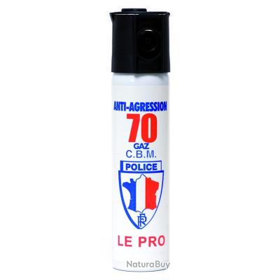 Bombe anti-agression au gaz lacrymogène 75ML - Bombe lacrymogène à gaz ...