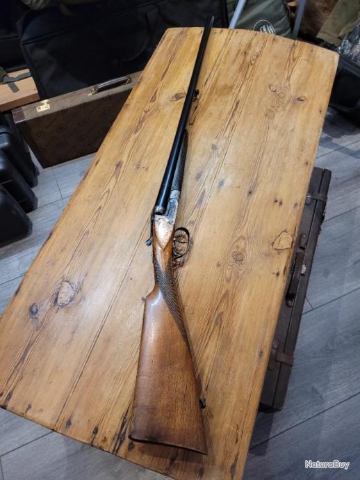 Fusil Artisanal Stéphanois CHALO PARIS canons signé PIERRE DECHELLE GARANTI bascule C.VASSAL ...