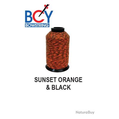 BCY - Fil pour cordes 8125G 1/4 Lbs SUNSET ORANGE & BLACK - Cordes d ...