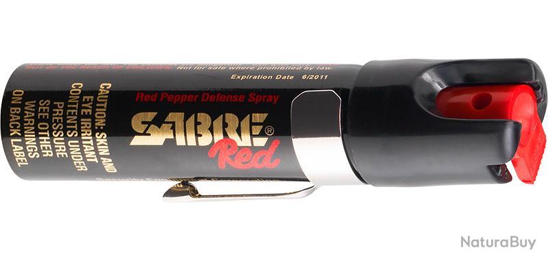 2en1 Pepper Spray + Clip - Bombe lacrymogène à poivre (10375635)