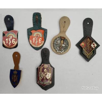 Lot de 6 insignes/ pucelles médecine militaire hôpital militaire de ...