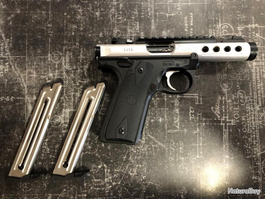 RUGER MARK IV 22/45 LITE Gris calibre 22 Lr PORT OFFERT - Pistolets de ...