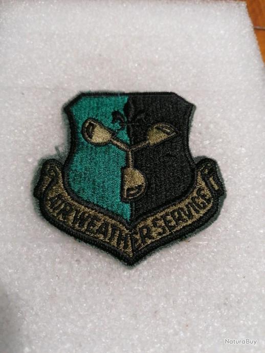 Patch armée us usaf AIR WEATHER SERVICE kaki ORIGINAL - Insignes en ...