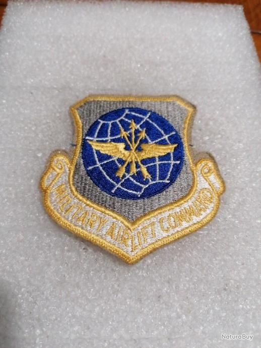 Patch armée us usaf MILITARY AIRLIFT COMMAND JAUNE ORIGINAL - Insignes ...