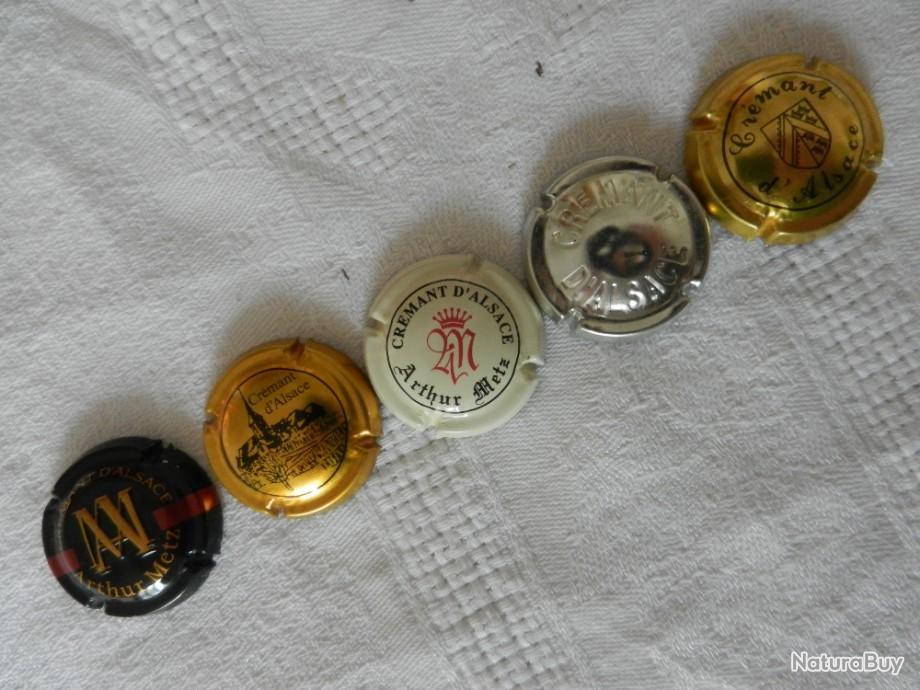 N°55 - lot de 5 capsules de muselet pour crémant d'Alsace - Accessoires ...
