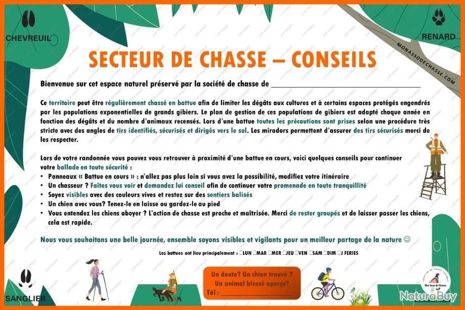 Panneau chasse battue - Signalisation (10414838)