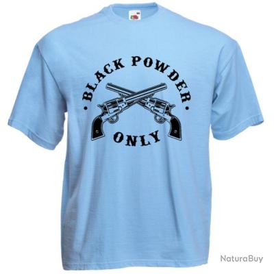 TEE SHIRT BLACK POWDER ONLY - tir poudre noire Révolver à amorce 1075 ...