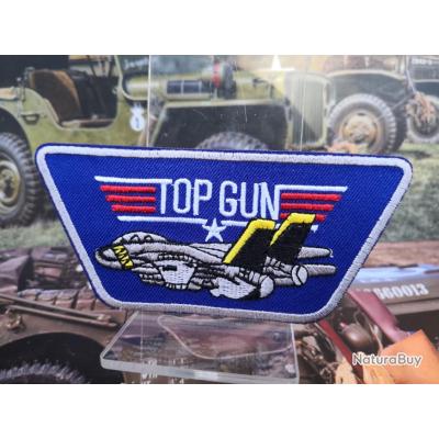 Patch à coudre ou à coller TOP GUN - Largeur : 11.5 cm Hauteur : 5 cm n ...
