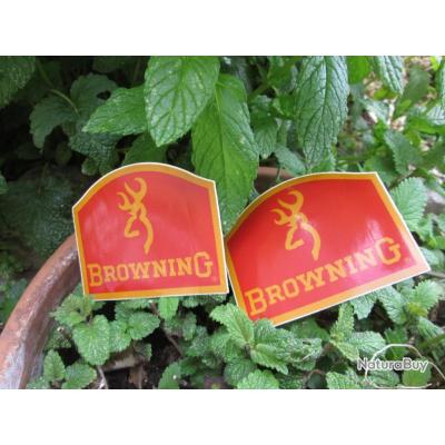 2 autocollant sticker BROWNING (e) - Autocollants militaria (10432652)