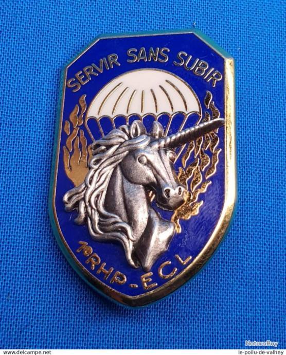 INSIGNE 1ER RHP , ECL, 1ER REGIMENT DE HUSSARDS PARACHUTISTES ...