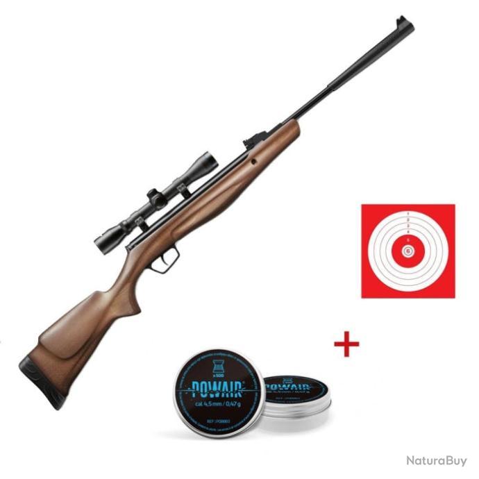 Pack carabine à plomb Stoeger RX20 Dynamic Bois et lunette 4x32 - Cal ...