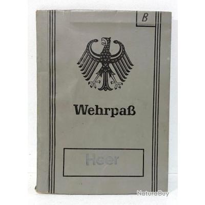 Papier Allemand post WW2 Wehrpass Heer avec Photo Tampons - Tampons ...