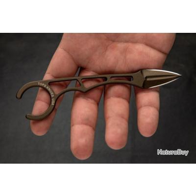 Couteau Tops Papa Delta Lame Acier Carbone 1095 Etui Kydex Made USA ...