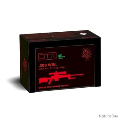 MUNITIONS BALLES GECO CAL.308 WIN DTX OGIVE SANS PLOMB 7G 108GR PAR 150 ...