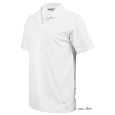 Polo blanc M.C broderie au choix CSU - Polos de sécurité (10484927)