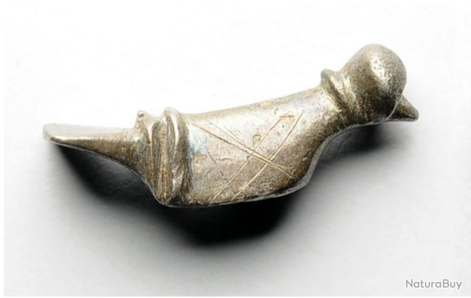 Empire Romain : magnifique fibula petit oiseau, Argent! (1er -2e siecle ...