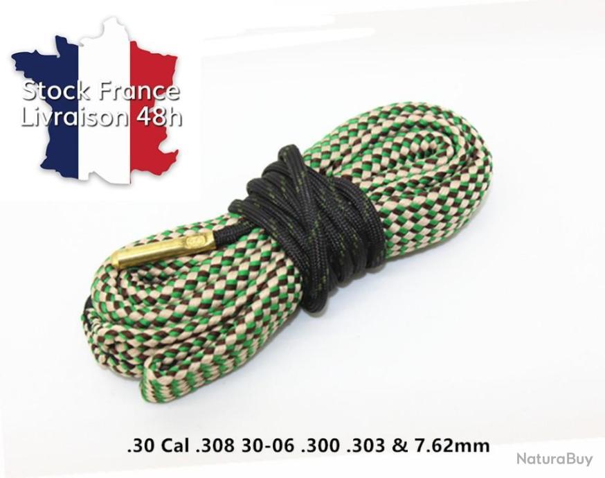 Cordon de nettoyage Boresnake pour .30 308 30-06 .300 .303 et 7,62 ...