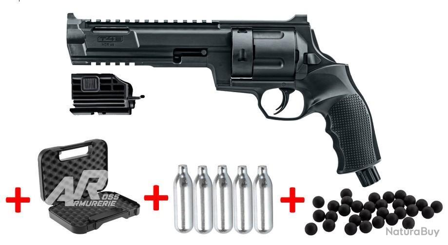 Pack complet HDR 68 Umarex T4E 16J Home Defense+ Malette+ 100 Bbs ...
