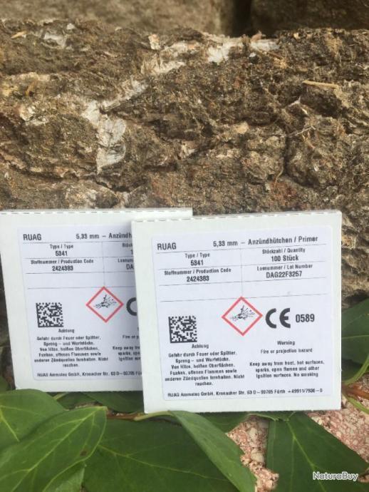 Disponible 200 amorces RUAG-RWS 5341 large rifle - Amorces (13569669)